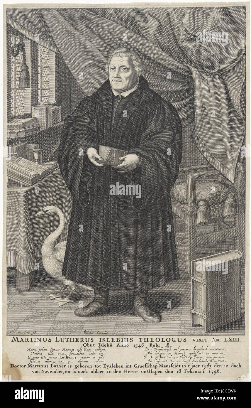 A portrayal of Martin Luther by artist Francois Stuerhelf, known for ...