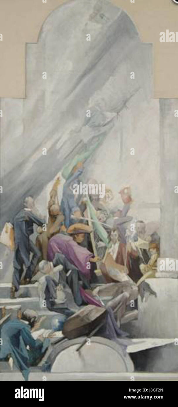 Marakova's Allegory presents a visual narrative rich in symbolic ...