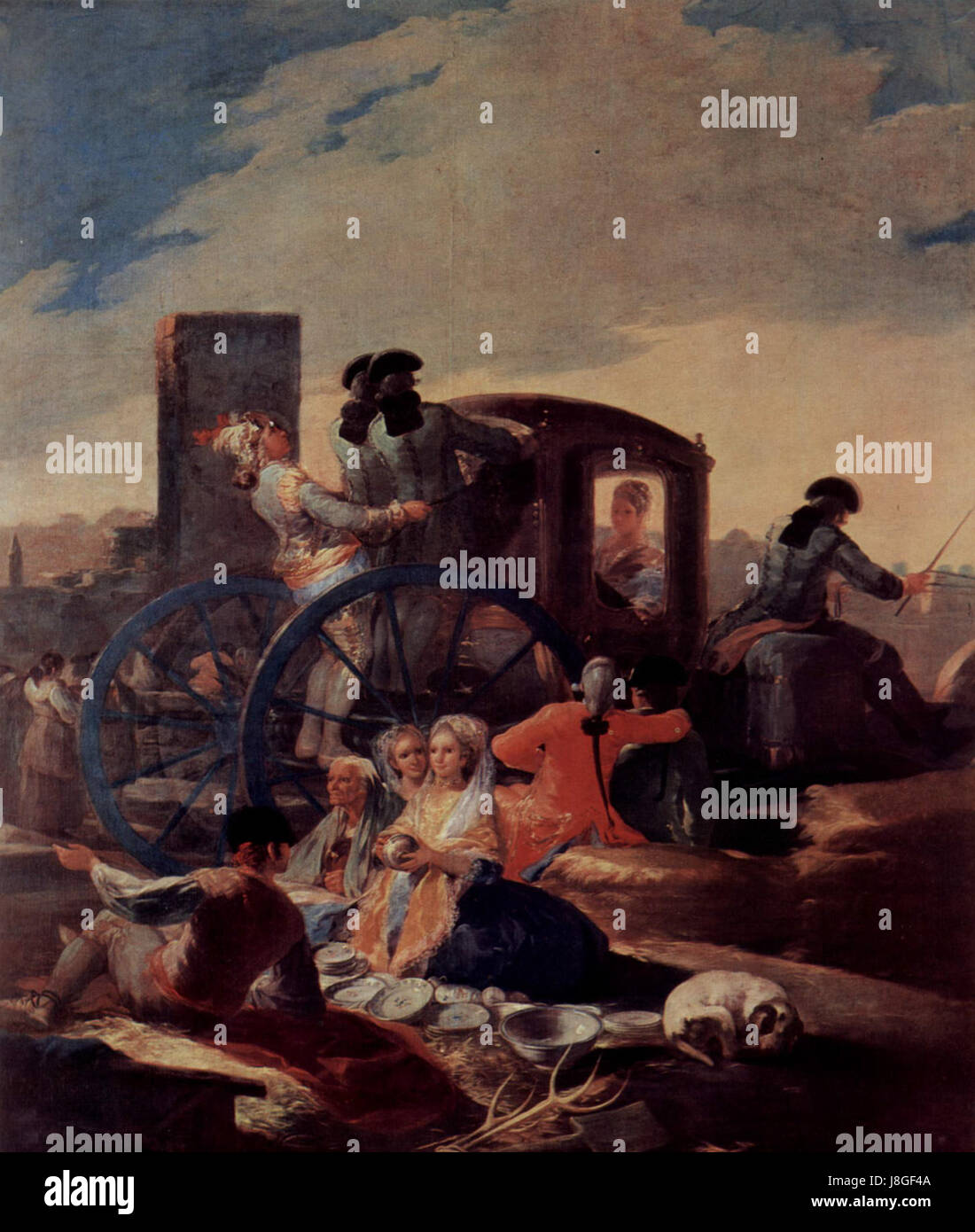 'El Cacharrero' is a painting by Francisco de Goya, showcasing a man ...