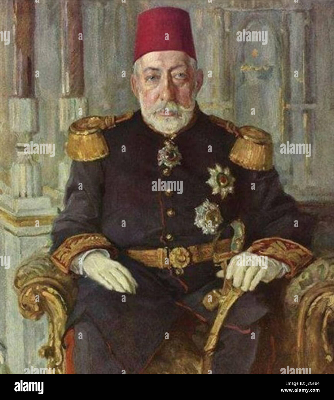 Mehmed V was the 35th Sultan of the Ottoman Empire, reigning from 1909 ...
