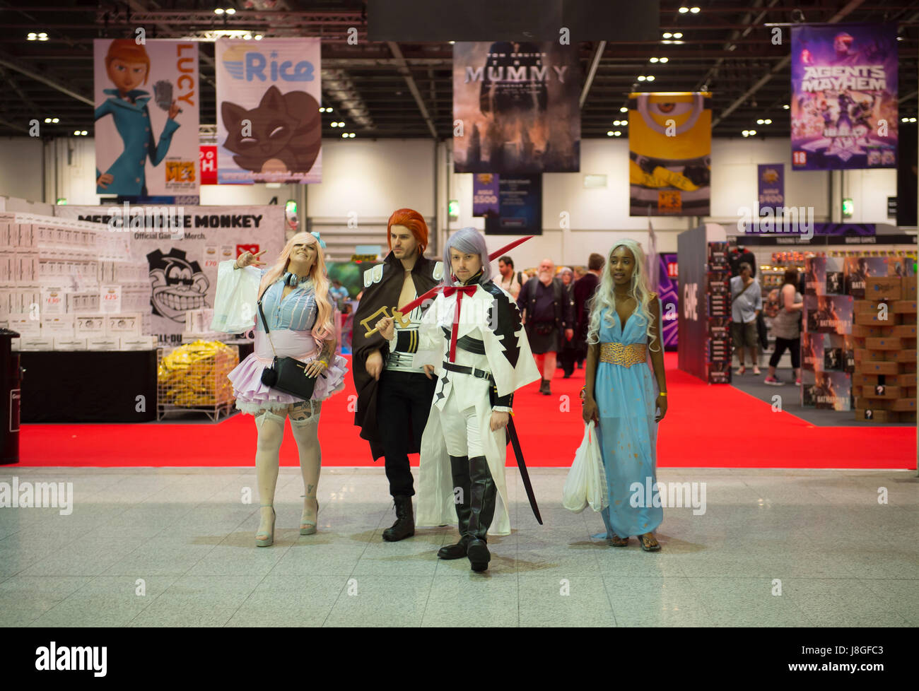 26th May 2017. The 2017 MCM London Comic Con at Excel exhibition centre ...