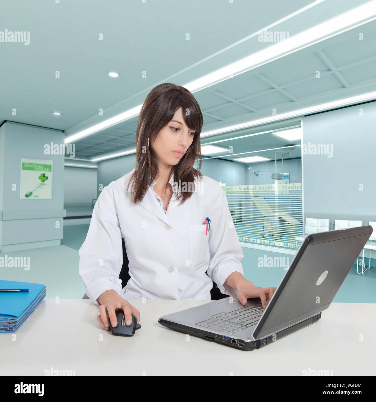 woman, laptop, notebook, computers, computer, medicinally, medical ...