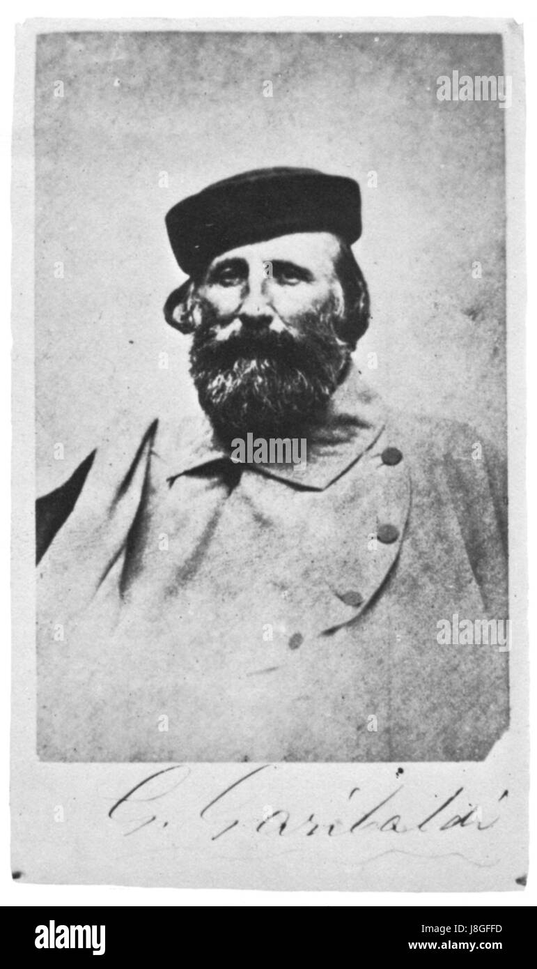 This iconic photograph of Giuseppe Garibaldi, taken by the renowned ...