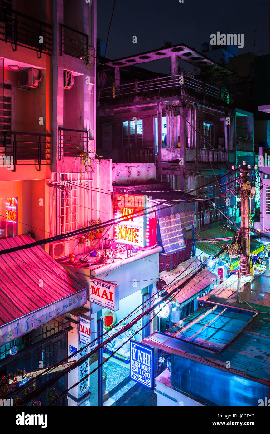 Vietnam saigon night hi-res stock photography and images - Alamy