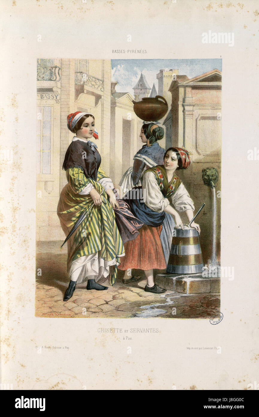 'Grisette et Servantes' refers to the depiction of women workers ...