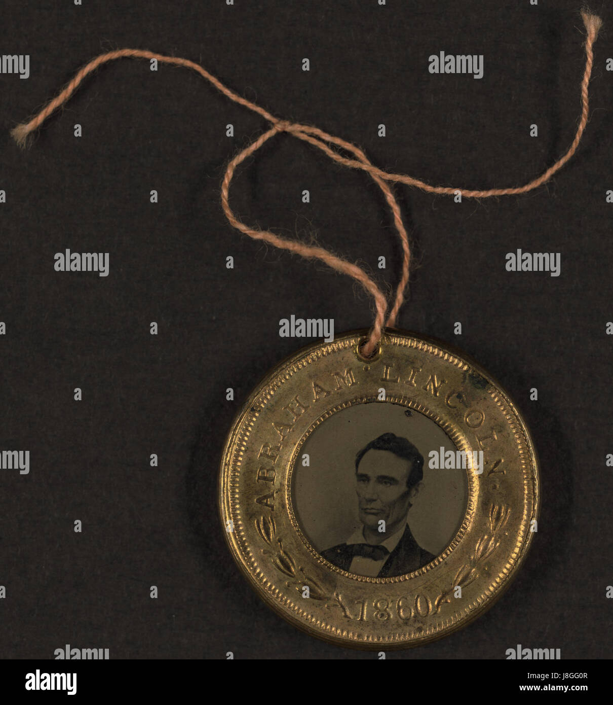 The Lincoln button from 1860 is a historical artifact from the era of ...