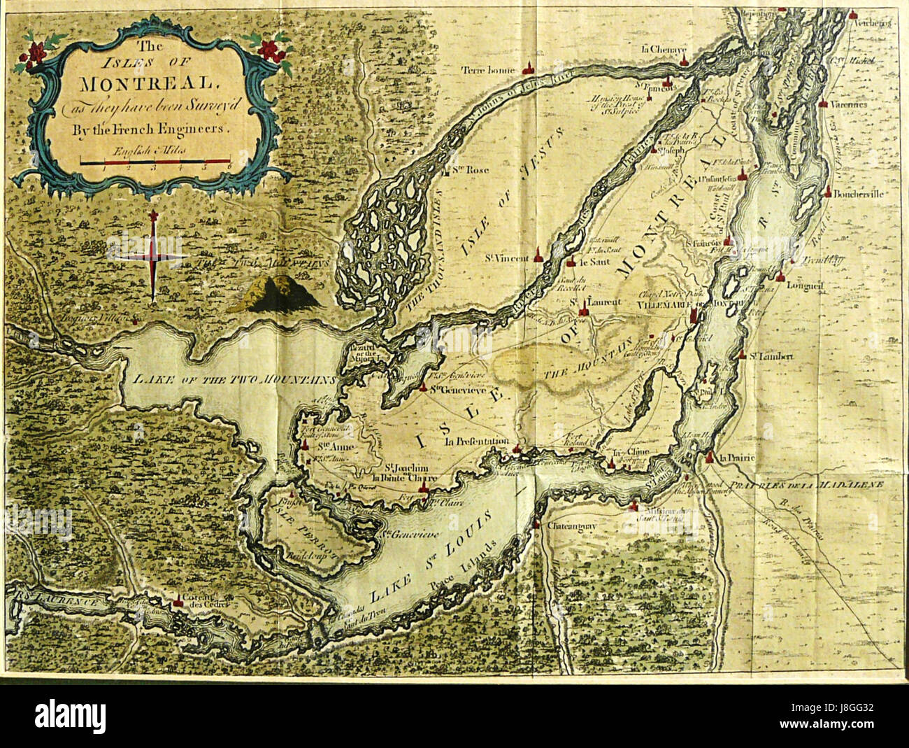Montreal map drawing hi-res stock photography and images - Alamy