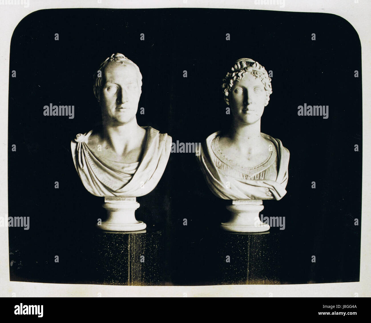 Busts of Jerome and Henrietta, providing visual representations and ...