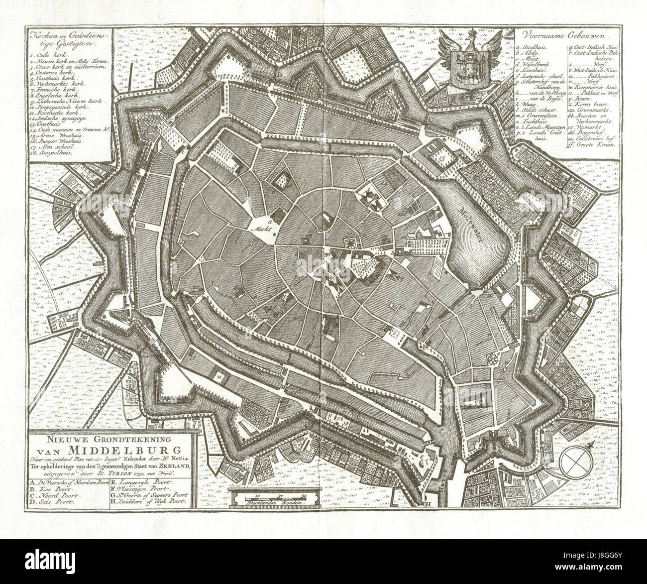 Map middelburg capital zeeland hi-res stock photography and images - Alamy