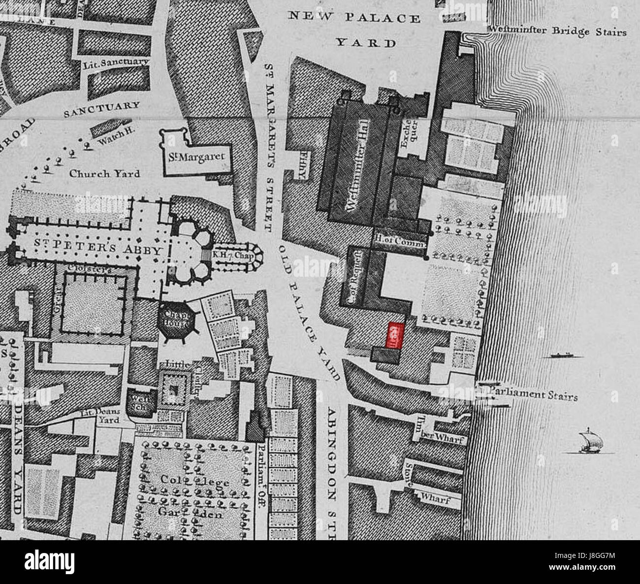 John rocque house of lords gunpowder plot Stock Photo - Alamy