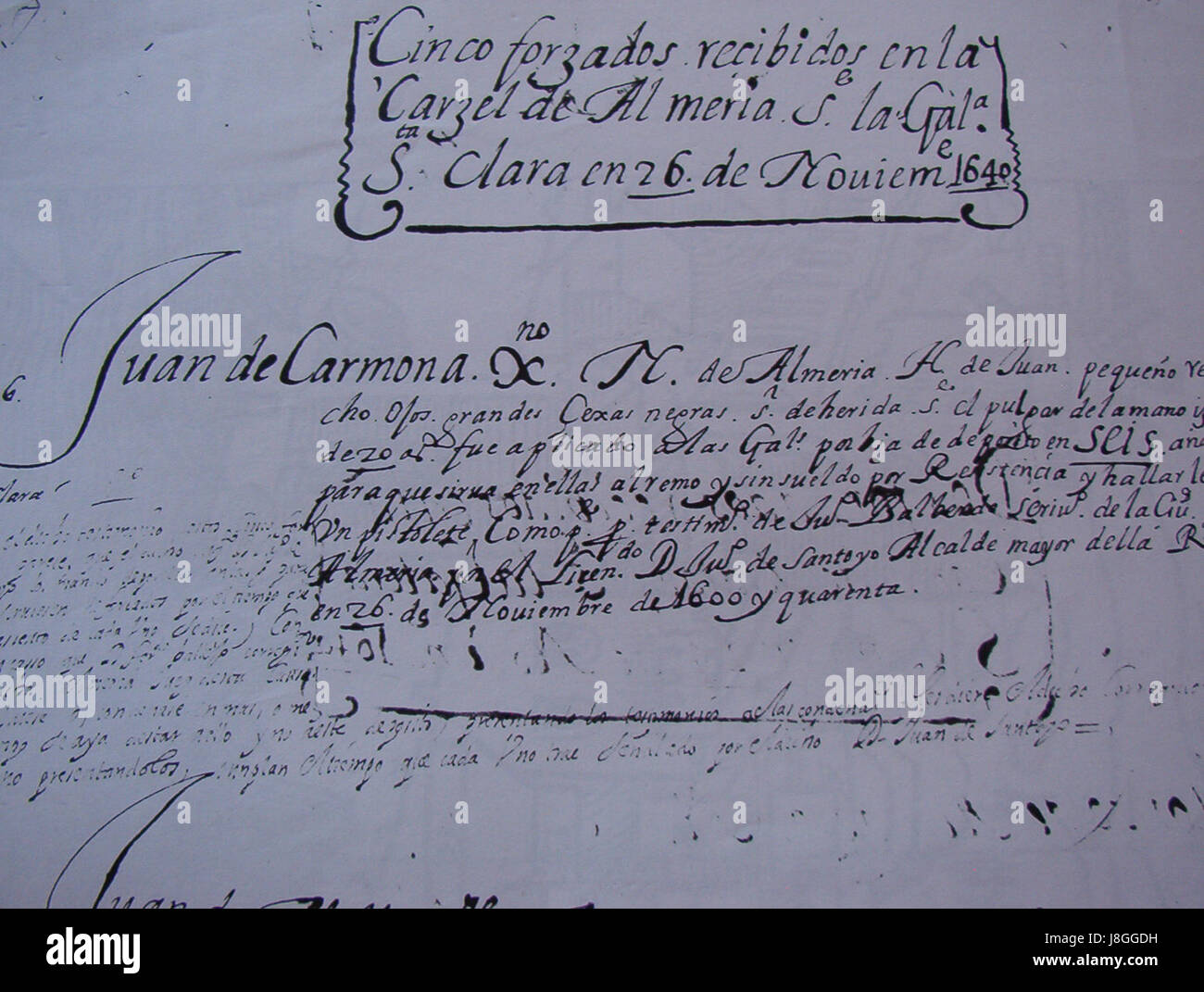 Libro de galeras Stock Photo - Alamy