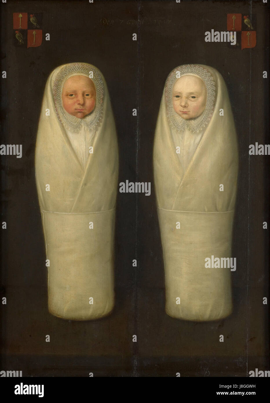 Een ingebakerde tweeling; de vroeg gestorven kinderen van Jacob de ...