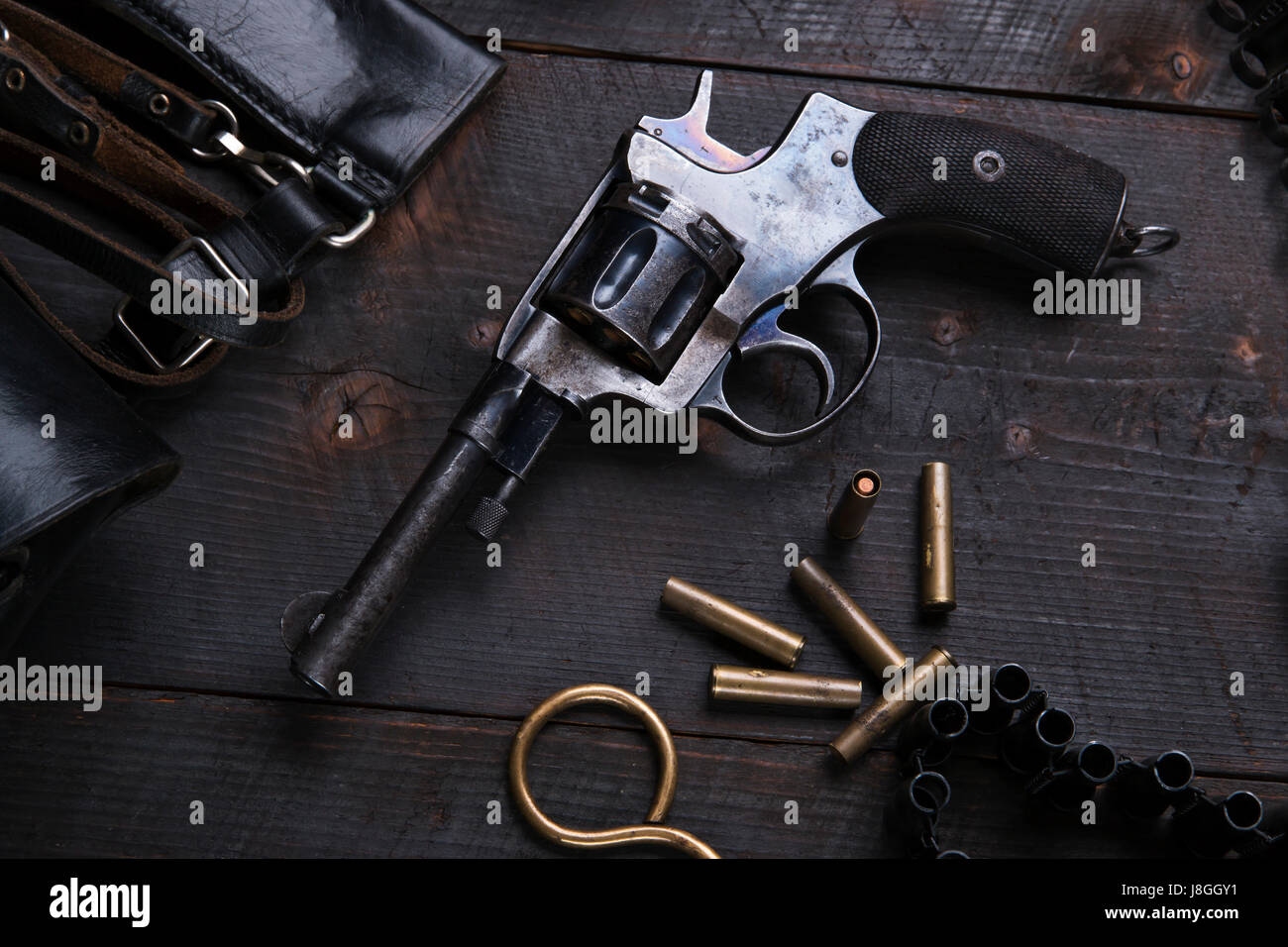 Russian revolver hi-res stock photography and images - Alamy