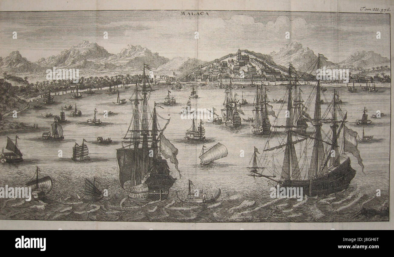 Dutch Ships Malacca Stock Photo - Alamy