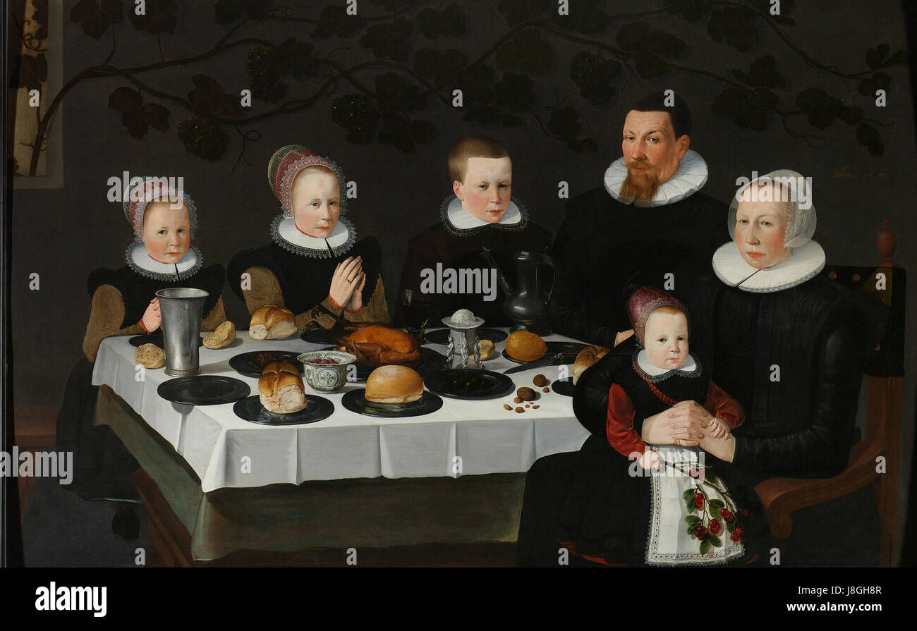 'Familieportret' is a portrait painting held in the Rijksmuseum ...