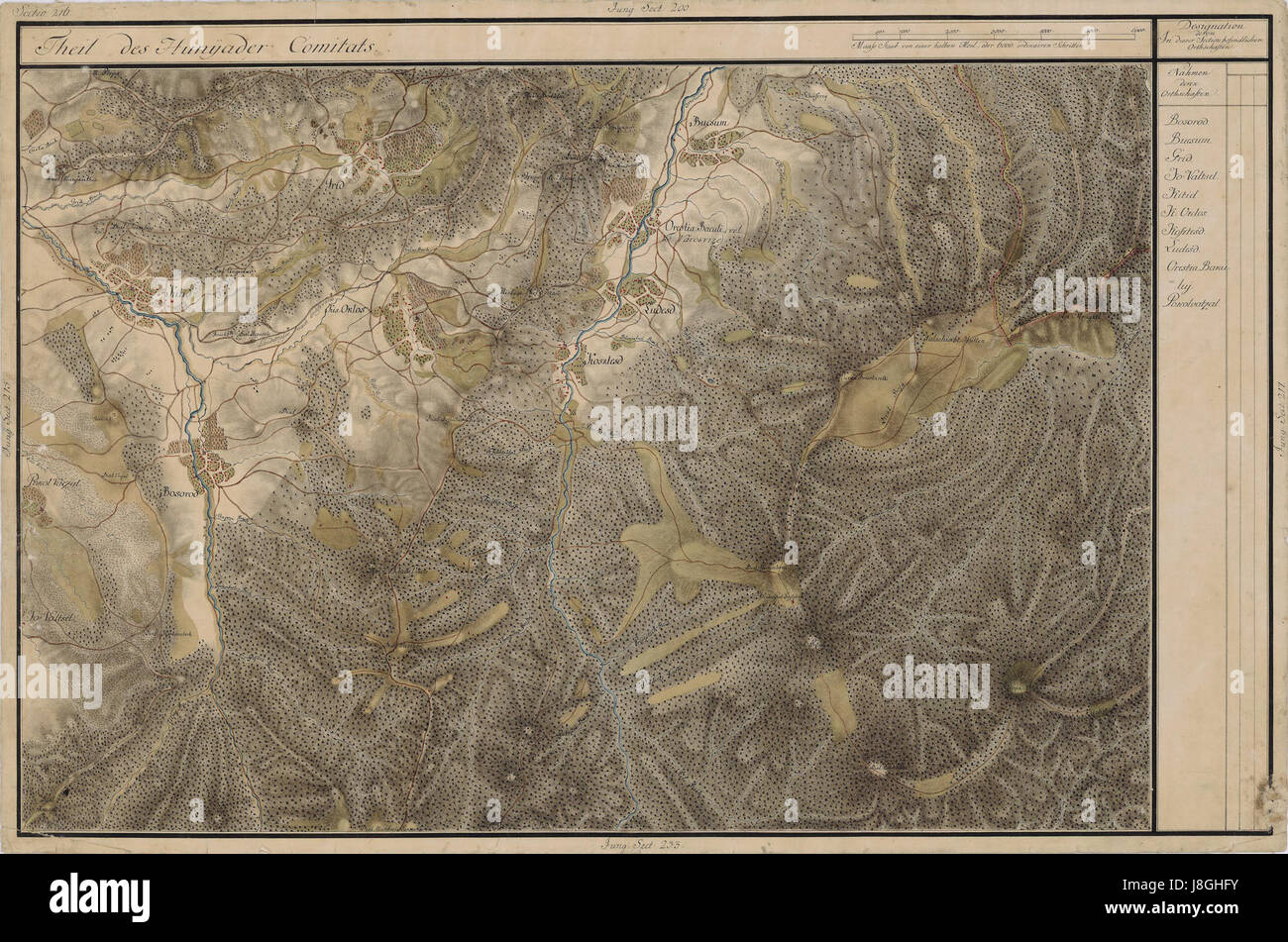 The 'Josephinische Landaufnahme' (Josephine Land Survey) was a major ...
