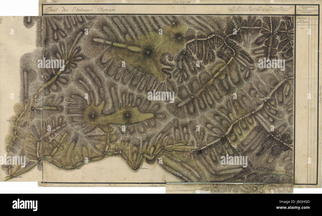 This page from the Josephinian Land Survey provides detailed land ...