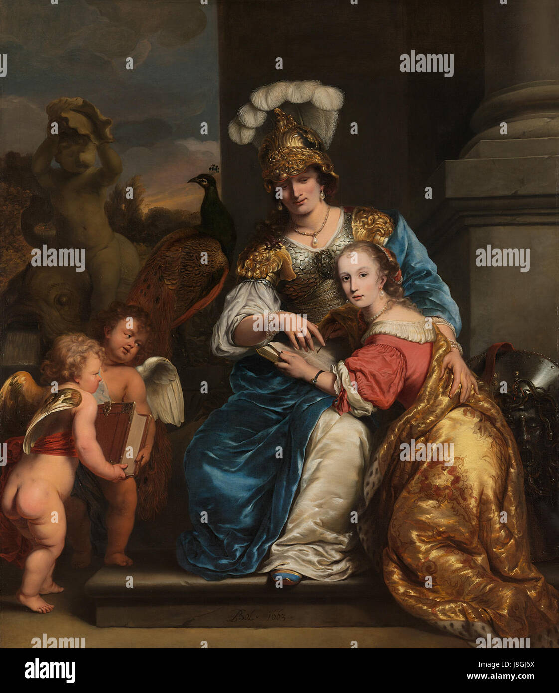 This 17th-century painting depicts Margarita Trip as Minerva ...