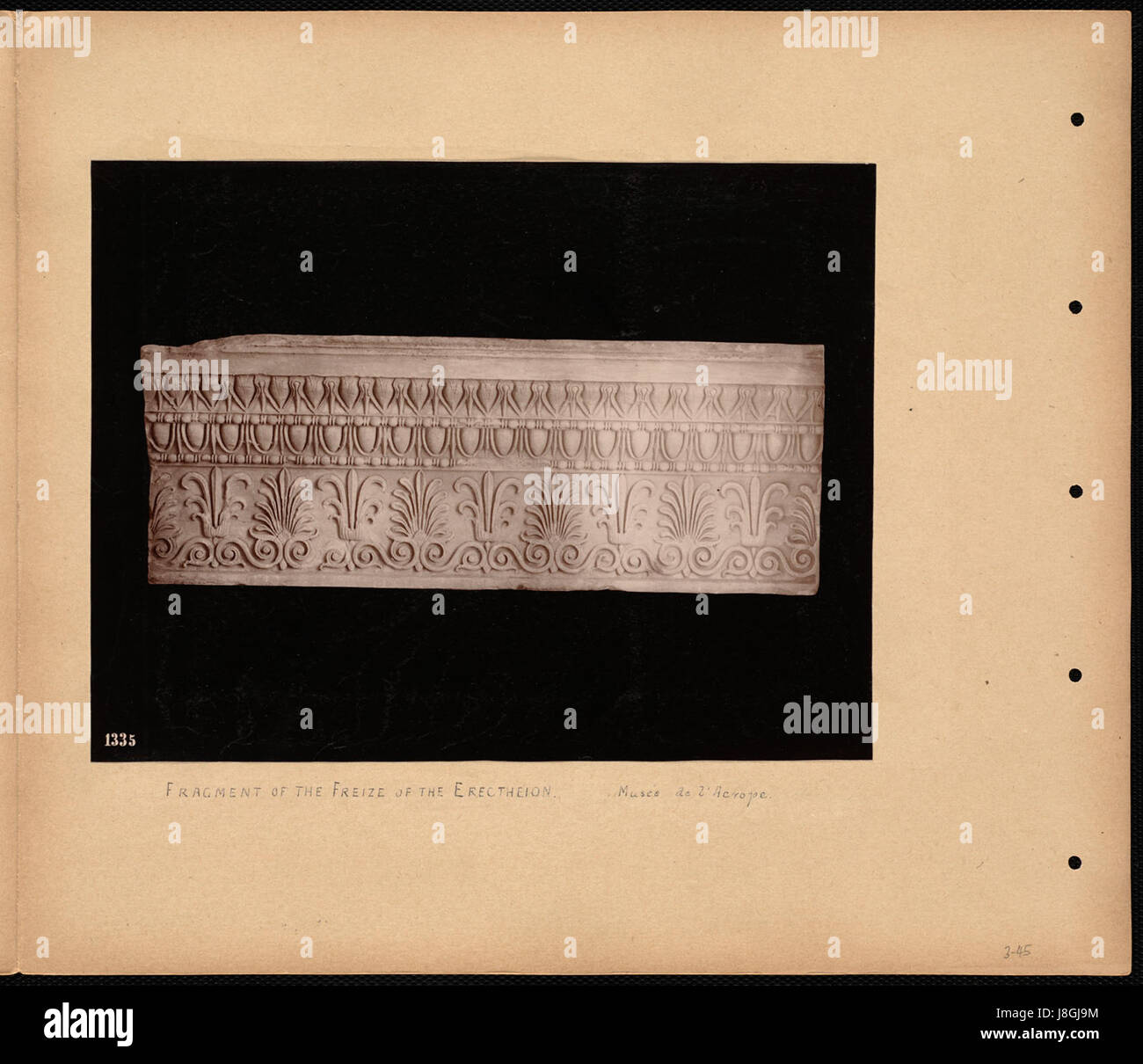 This fragment of the frieze from the Erectheion, an ancient Greek ...