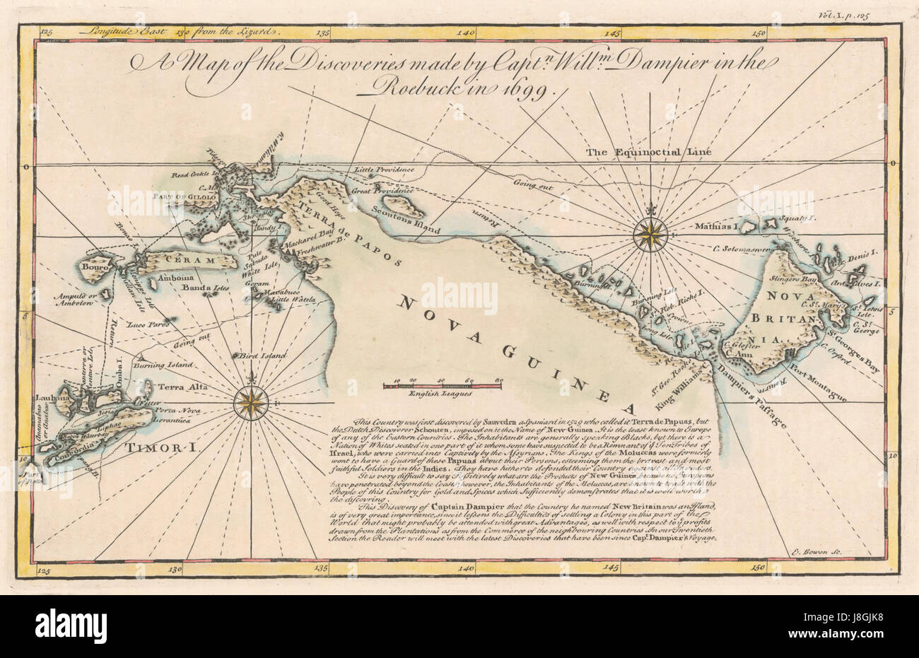 Map dampier roebuck 1699 Stock Photo - Alamy