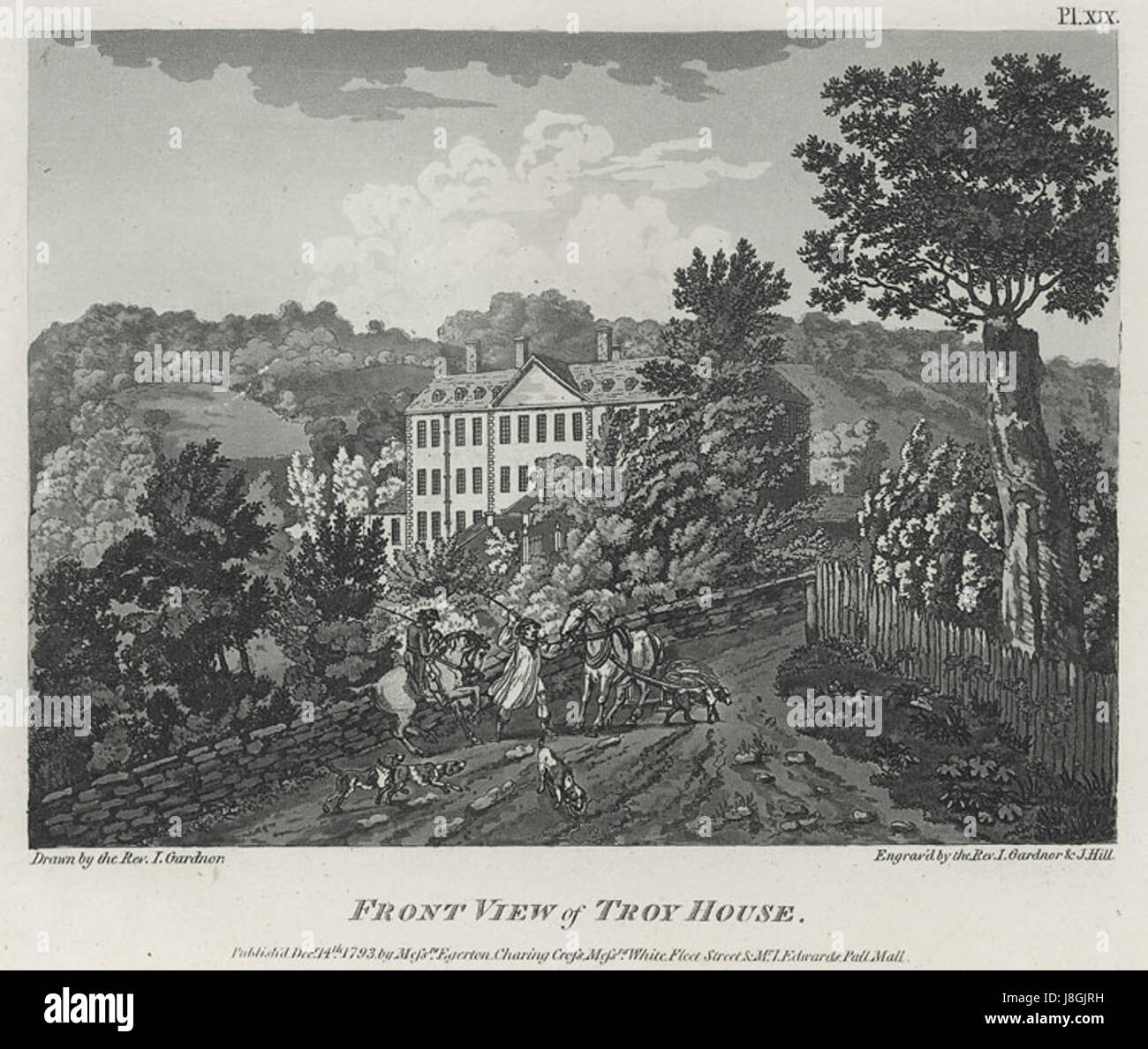 Front View of Troy House (3375600 Stock Photo - Alamy