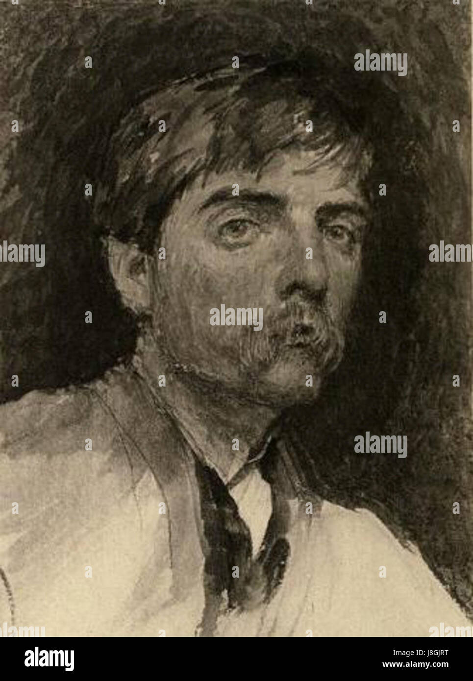 A self-portrait by the British artist Frederick Walker, showcasing his ...