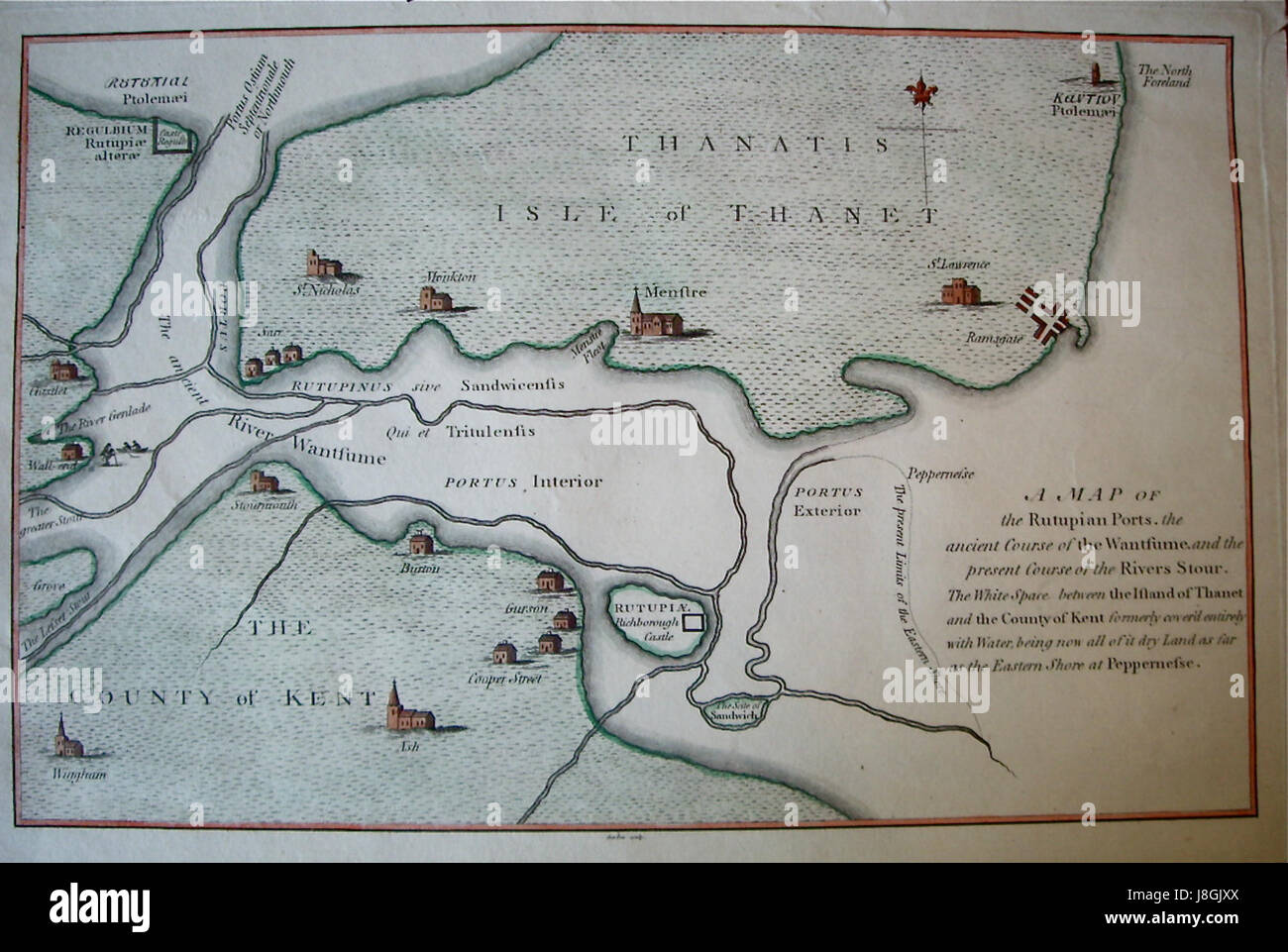 Isle of thanet map hi-res stock photography and images - Alamy