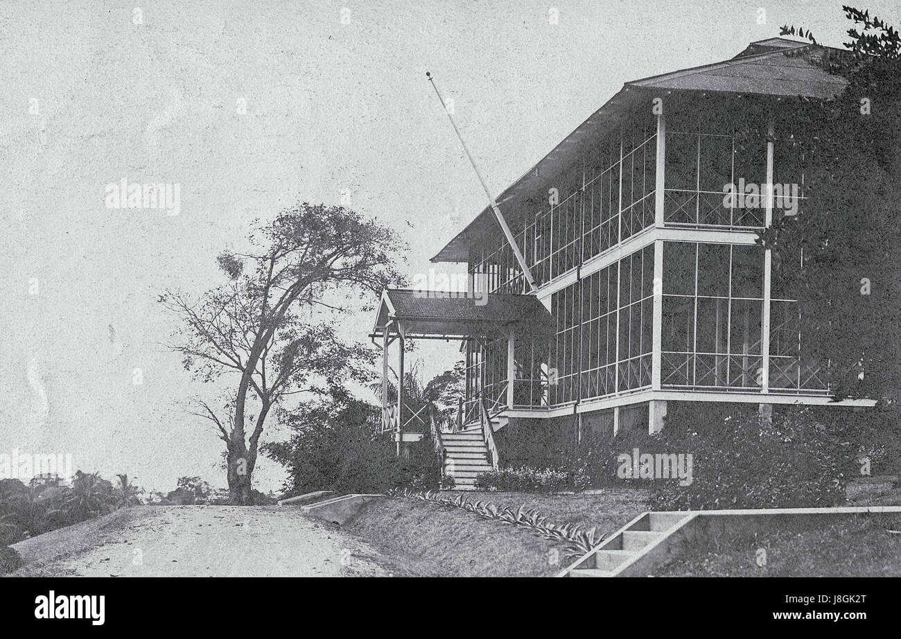 The Joseph Bucklin Bishop House in Ancon, Panama, is a historical site ...