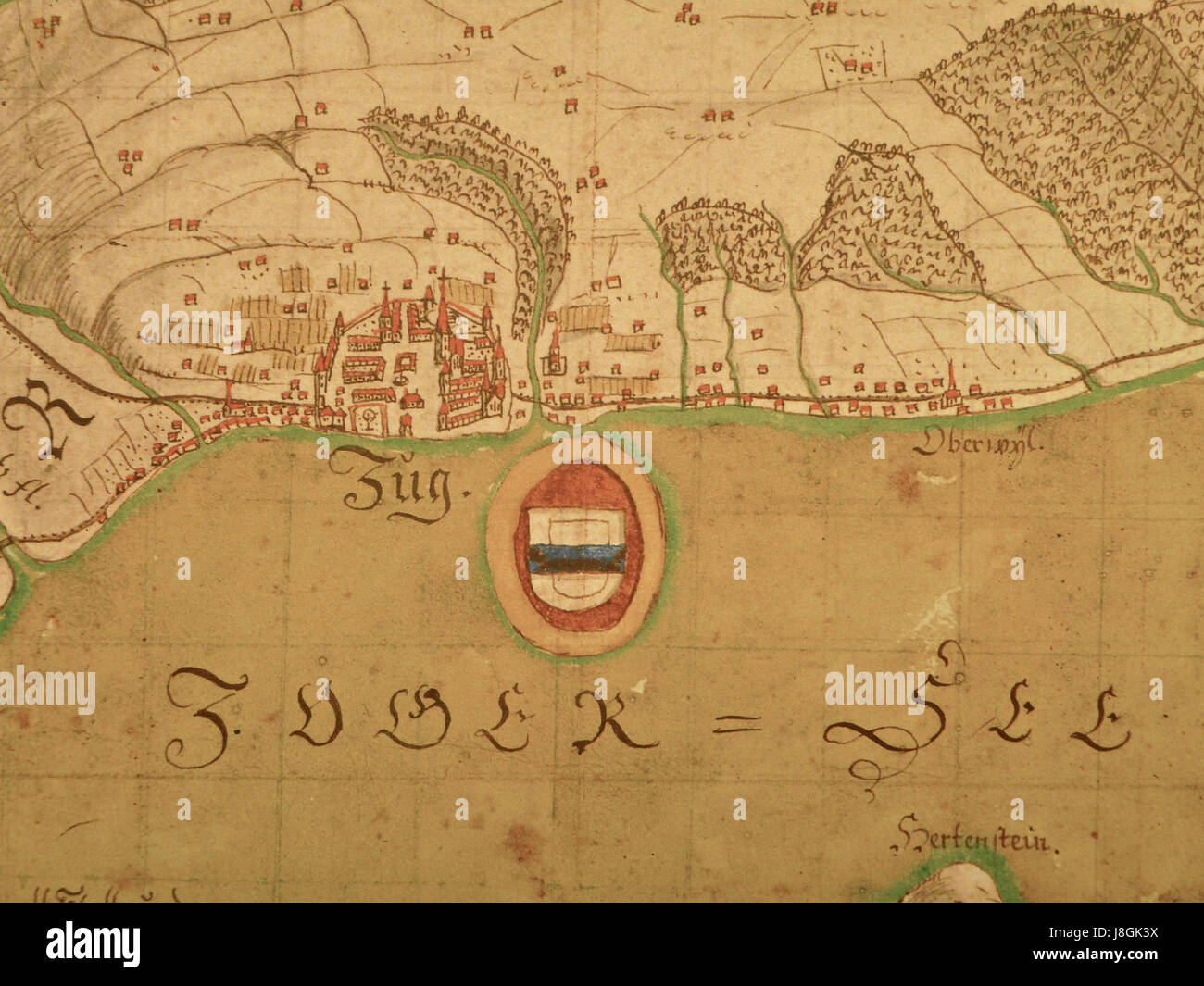 Map of zug hi-res stock photography and images - Alamy