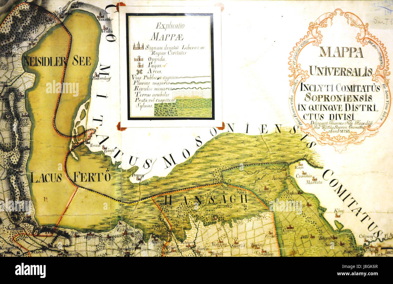 Map of lake neusiedl hi-res stock photography and images - Alamy