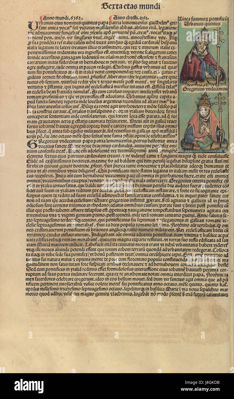 Liber Chronicarum f 231v Stock Photo - Alamy