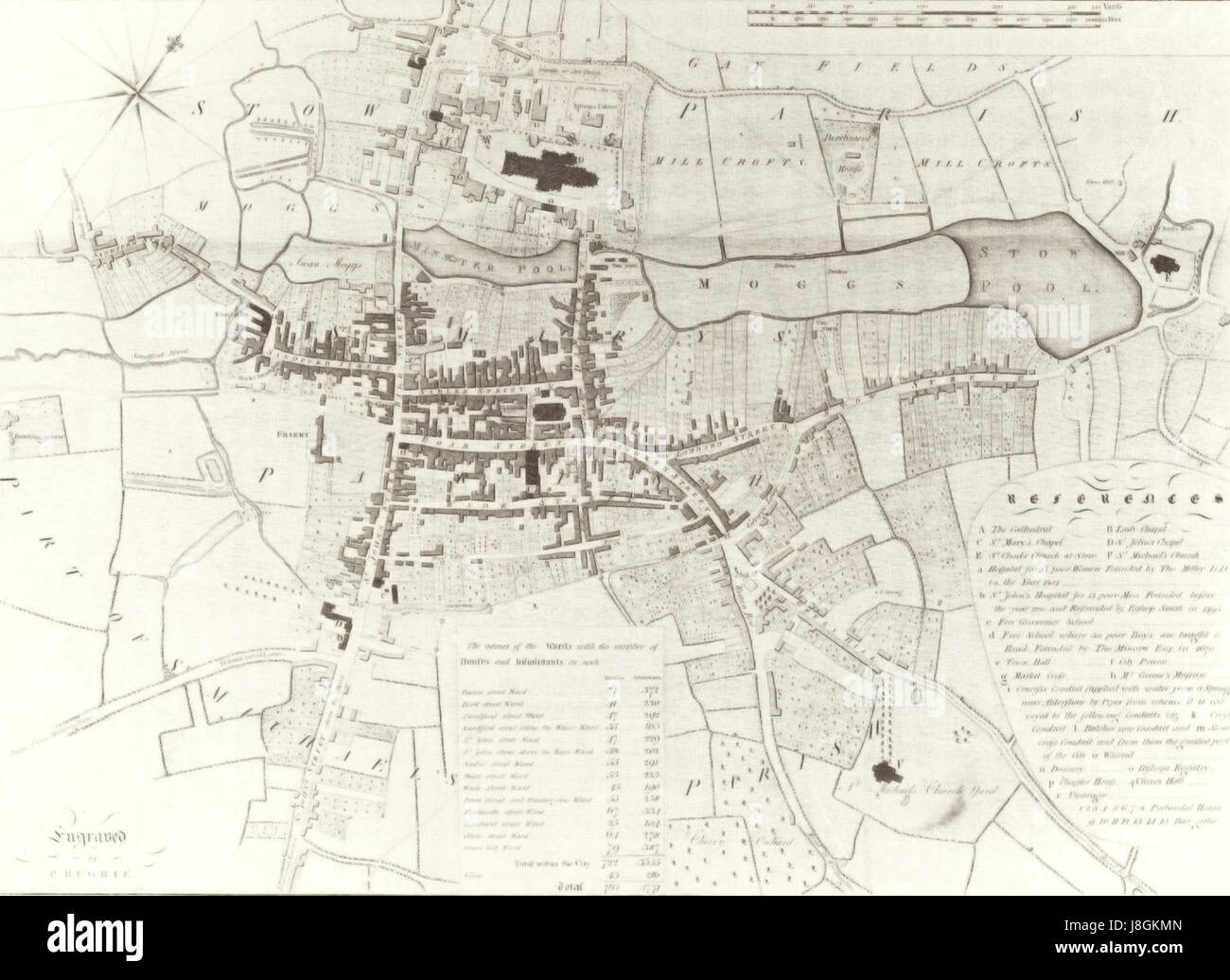 Lichfield Map High Resolution Stock Photography and Images - Alamy