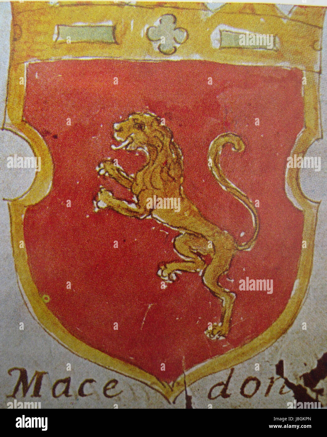 The Macedonian coat of arms, dating back to 1746, symbolizes the ...