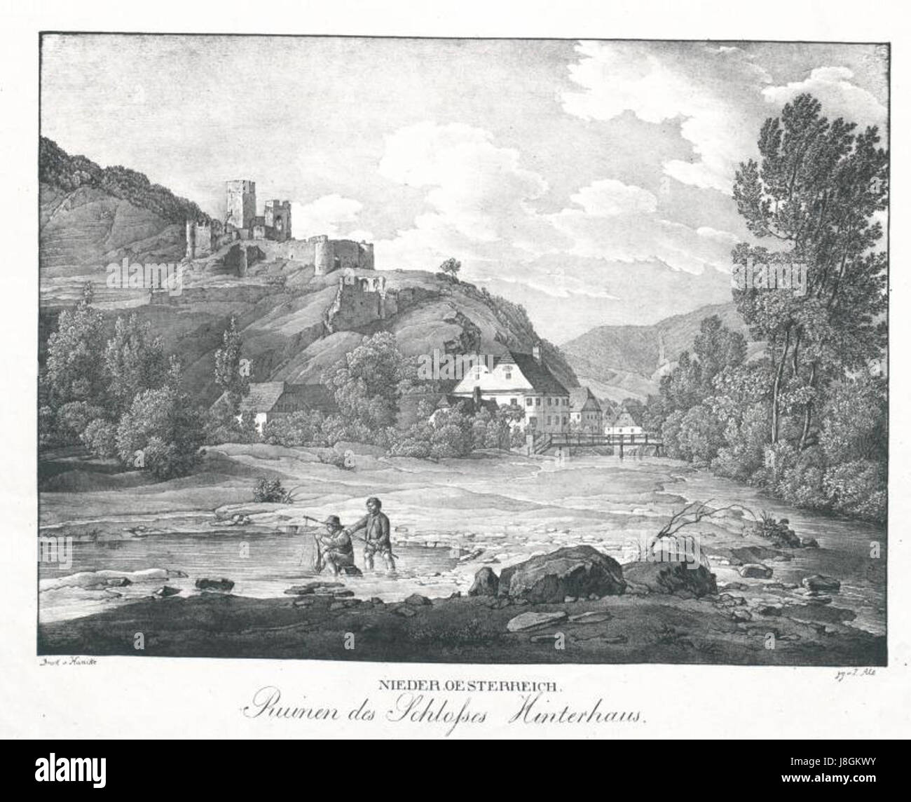 Kunike Alt Ruinen des Schlosses Hinterhaus Stock Photo - Alamy