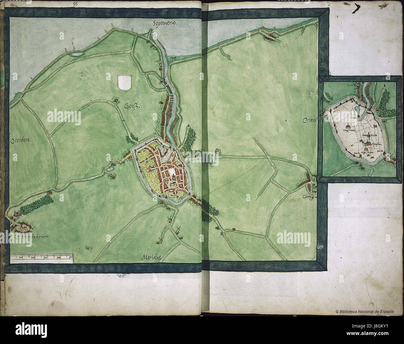 This title references the town of Goes in the Netherlands in 1575 ...