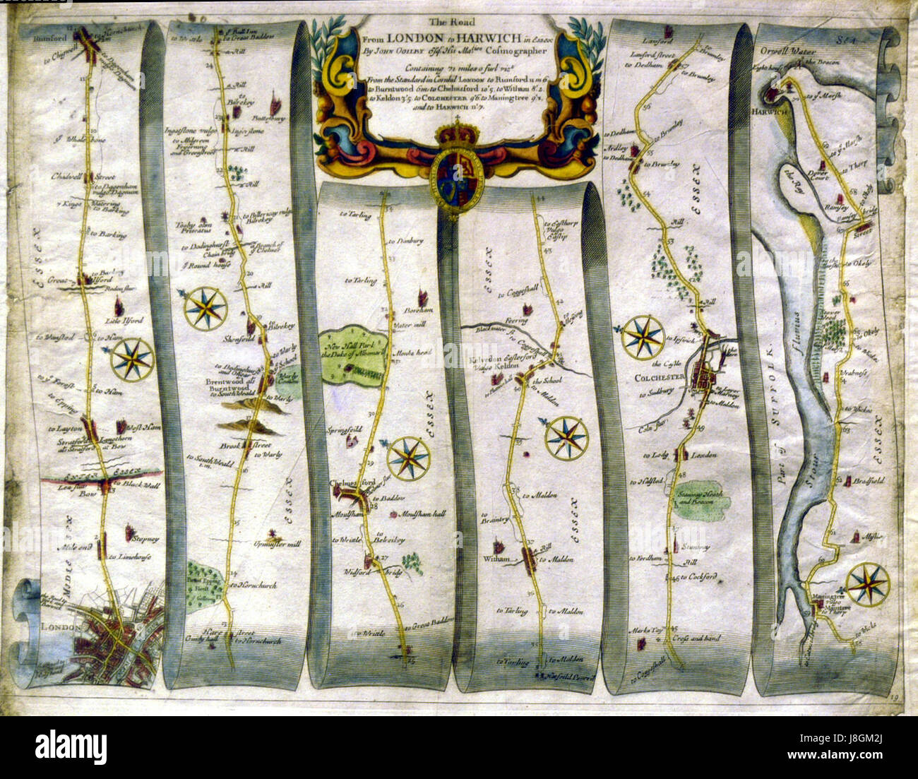 London england map 17th century hi-res stock photography and images - Alamy