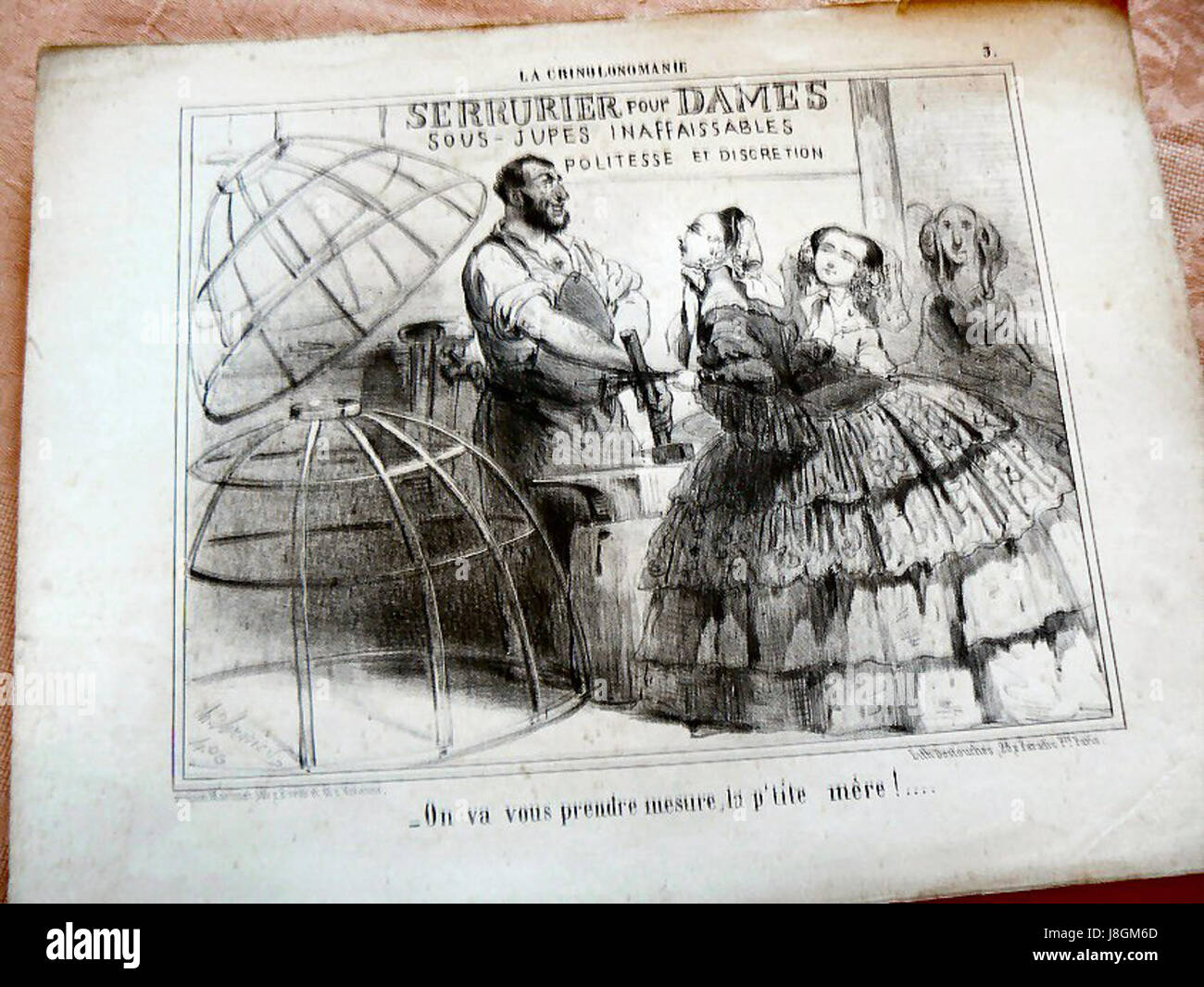 La crinolomanie refers to the fascination with crinolines, a type of ...