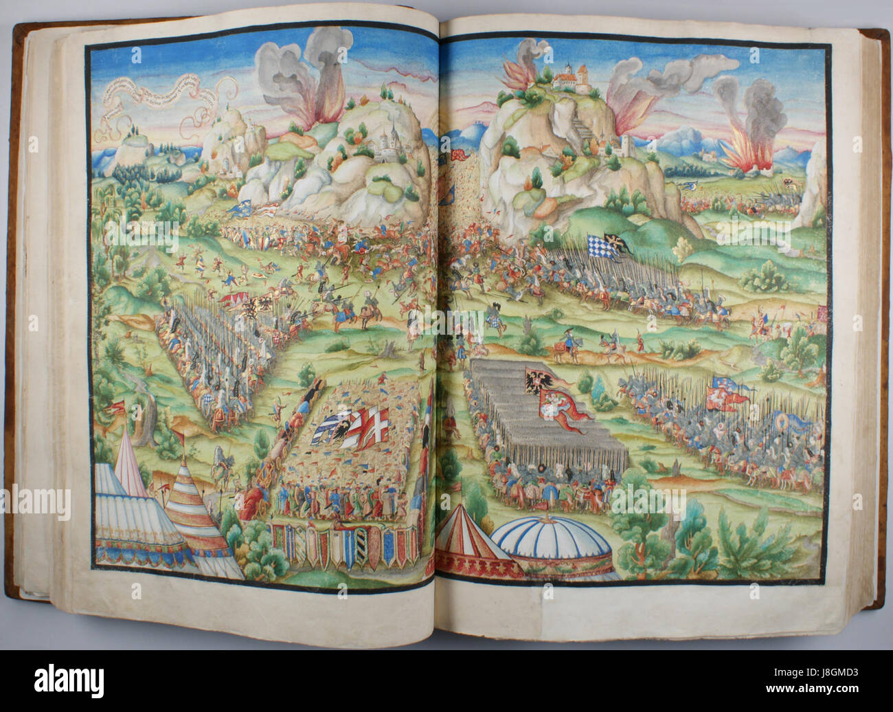 Image of page 2 from a 1545 heraldic manuscript housed in the Royal ...