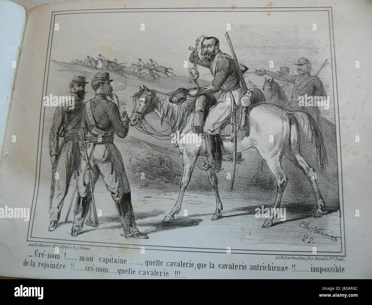 A depiction of the Austrian cavalry, likely illustrating their military ...