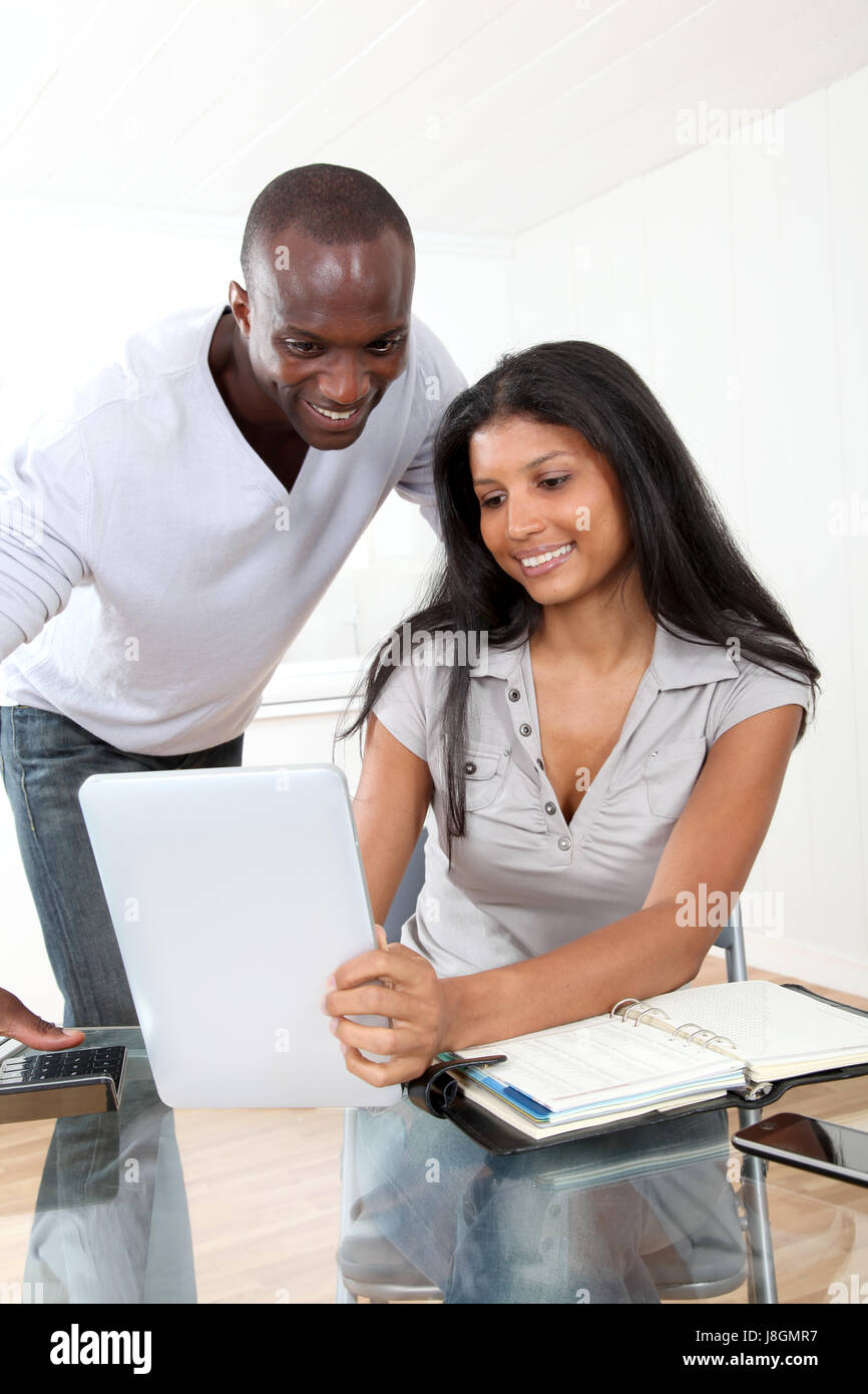 woman, office, desk, secretary, job, electronics, black, swarthy ...