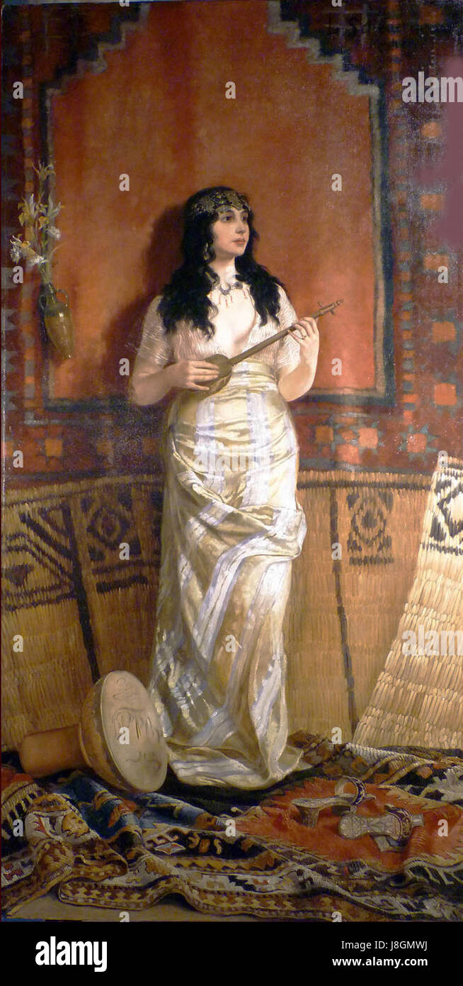 'Donna orientale nell'harem' (Oriental Woman in the Harem) by Ludwig ...