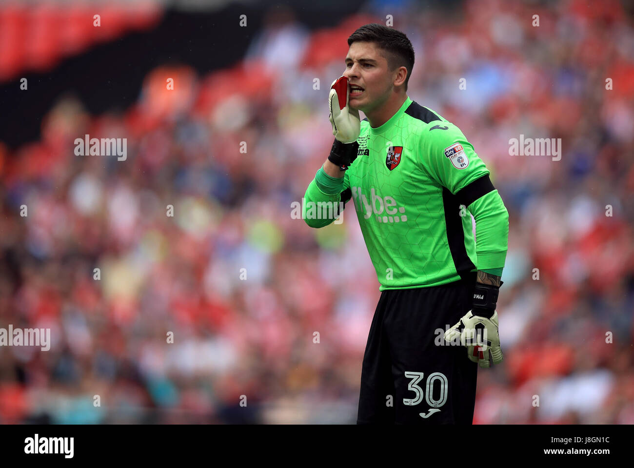 Exeter City goalkeeper Christy Pym Stock Photo - Alamy