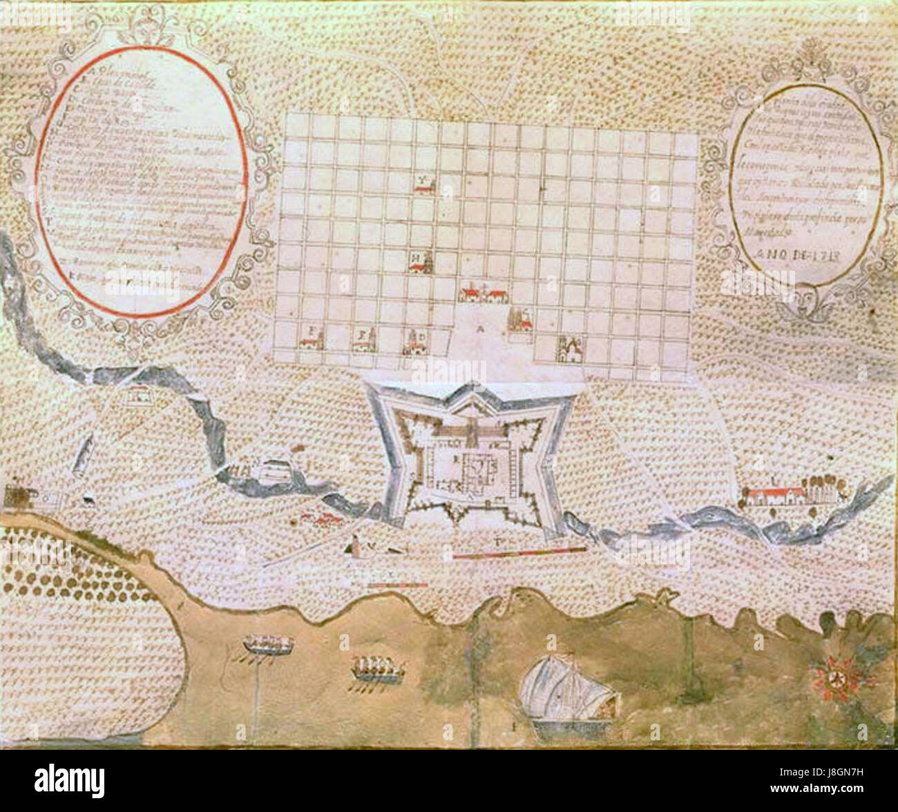 The 1713 map of Buenos Aires is a historical document that provides ...
