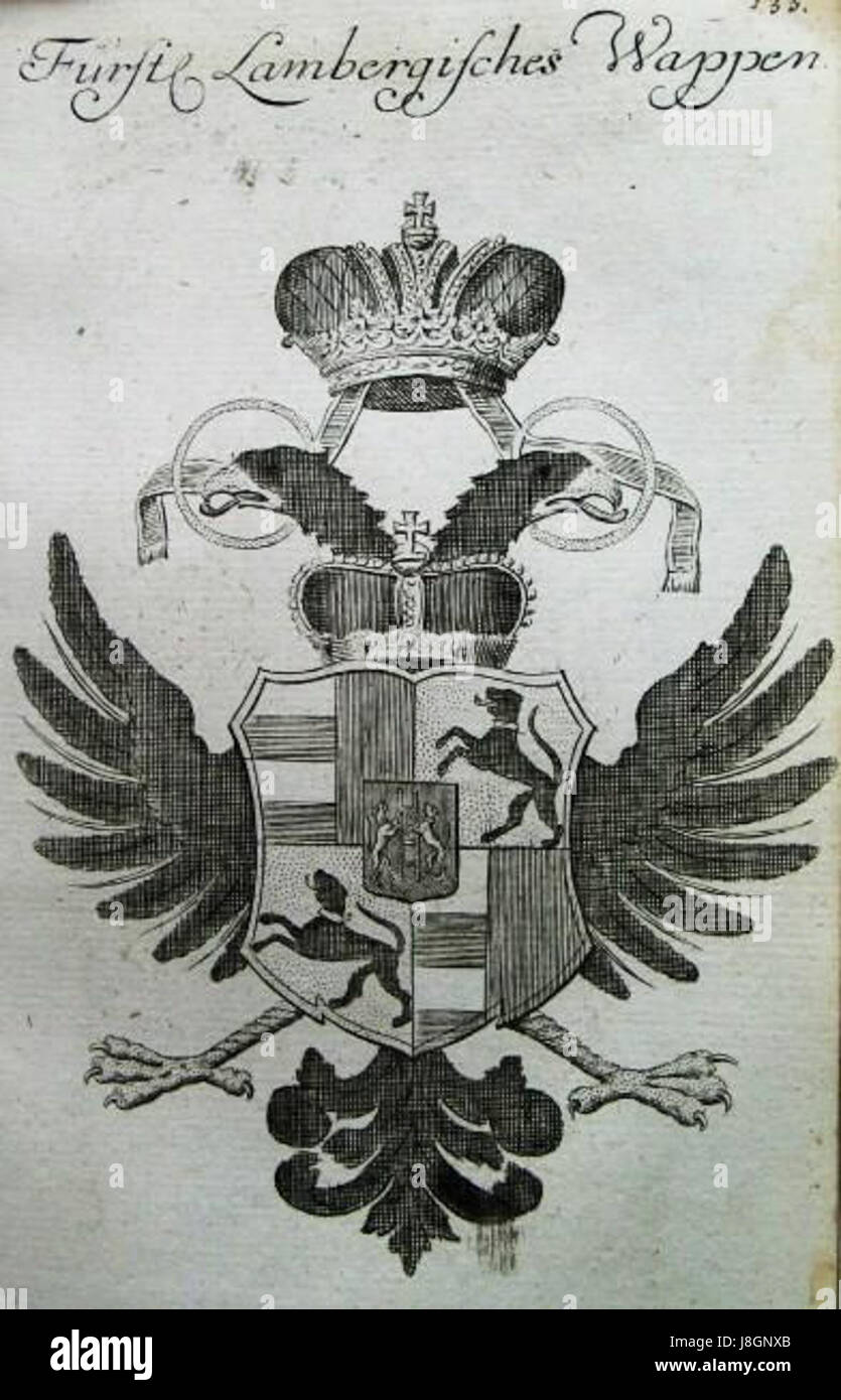 Lamberg Fuerst Wappen Stock Photo - Alamy