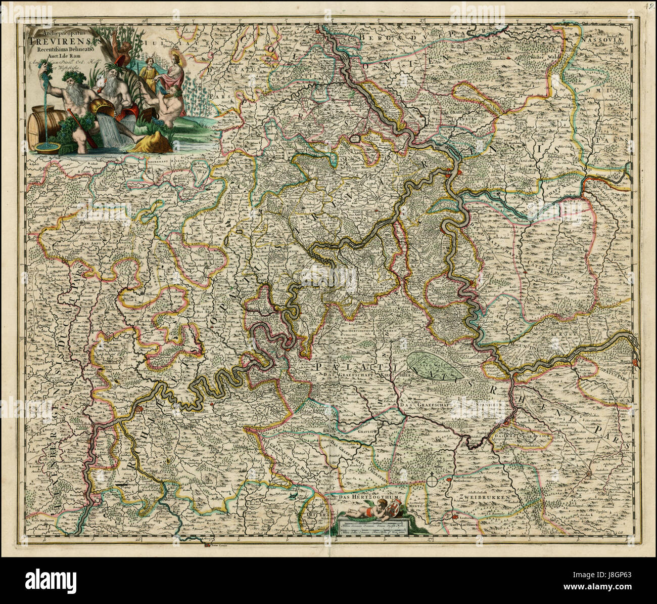 Trier map hi-res stock photography and images - Alamy