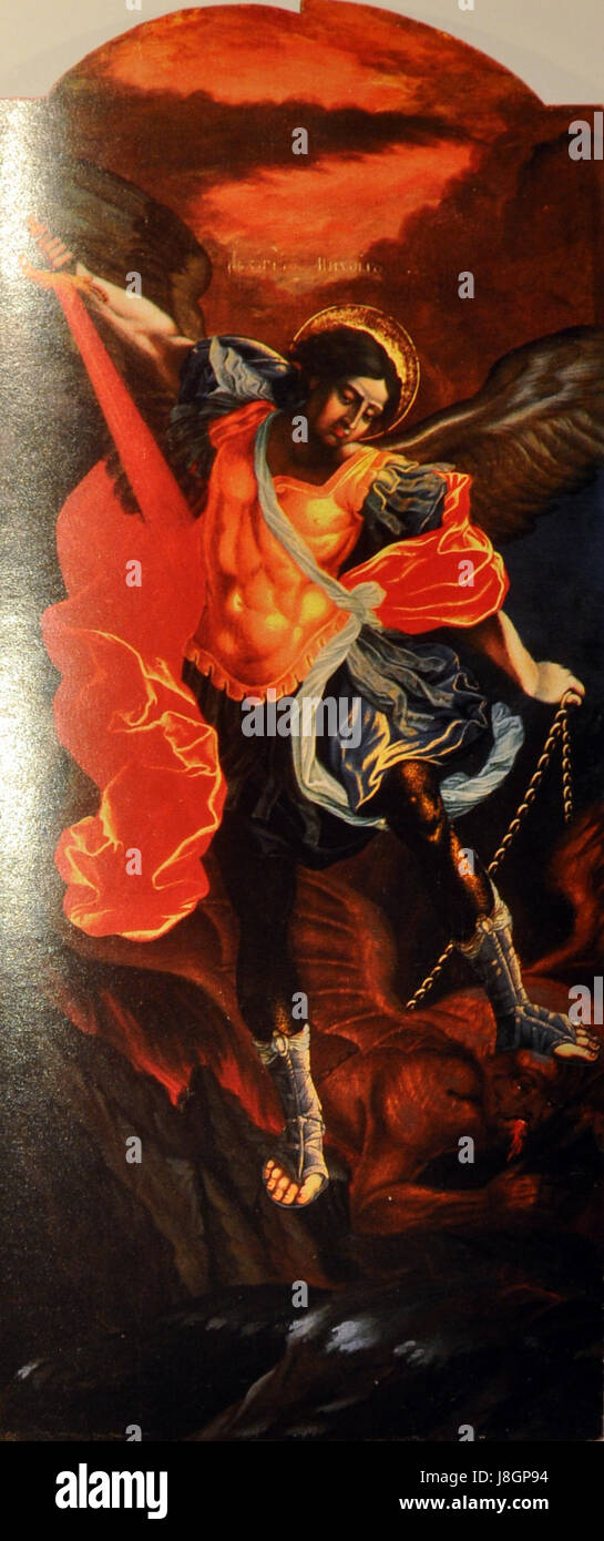 This painting of Michael by Dimitry Prilutsky is an artistic depiction ...