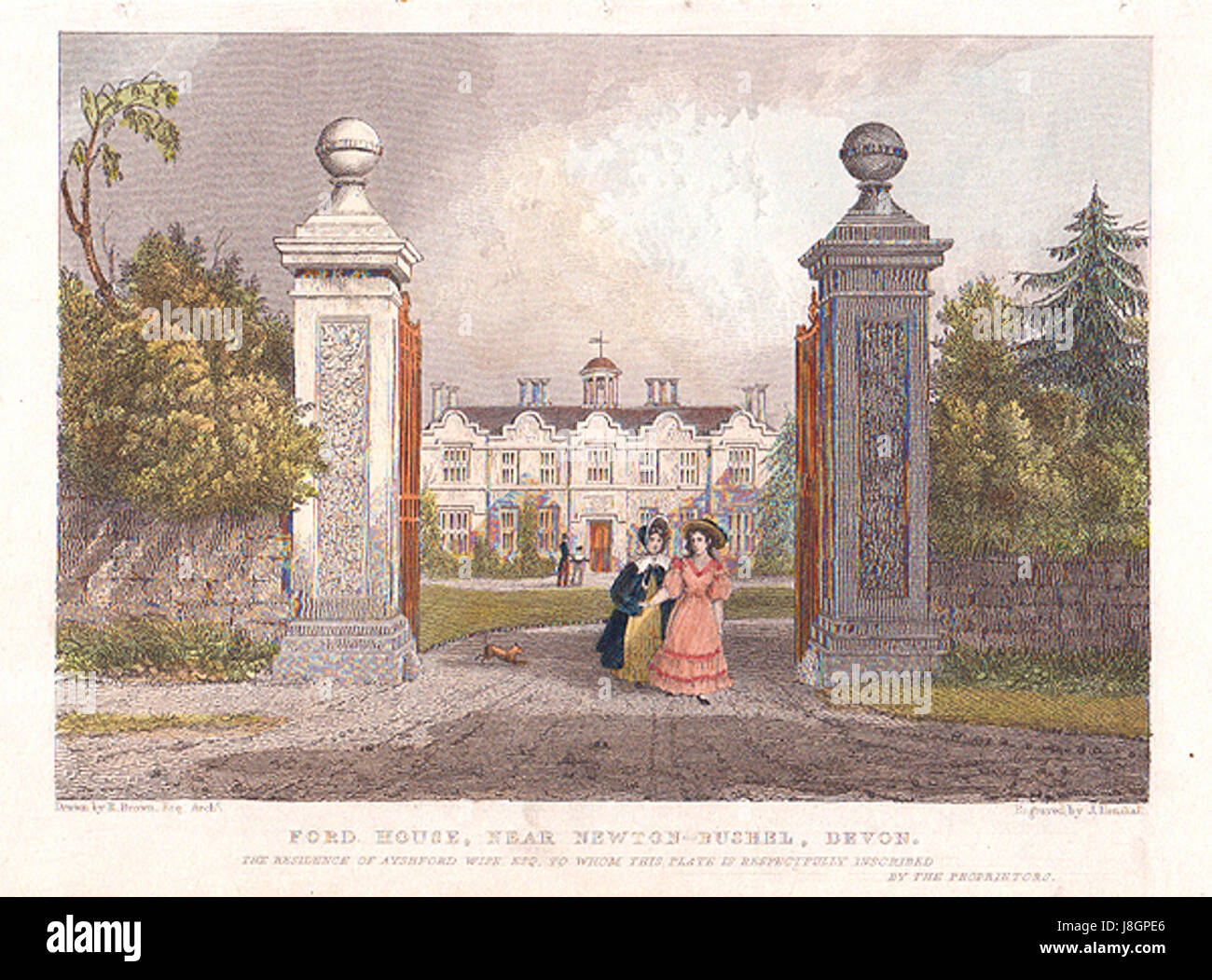 Forde House in Wolborough, Devon, built in 1835, is a historic manor ...