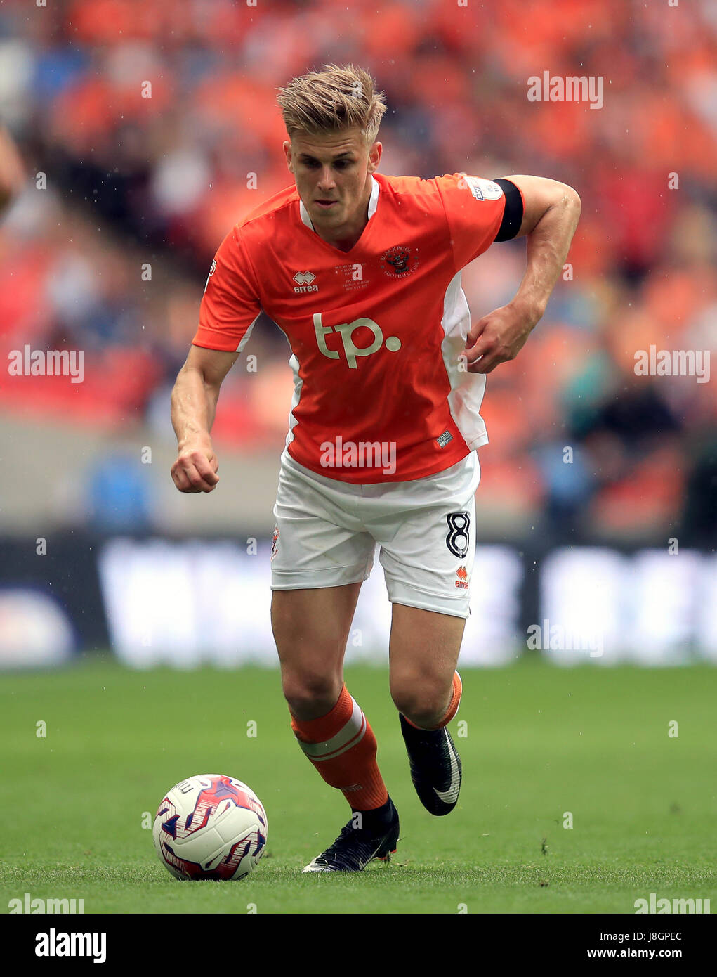 Blackpool's Brad Potts Stock Photo - Alamy