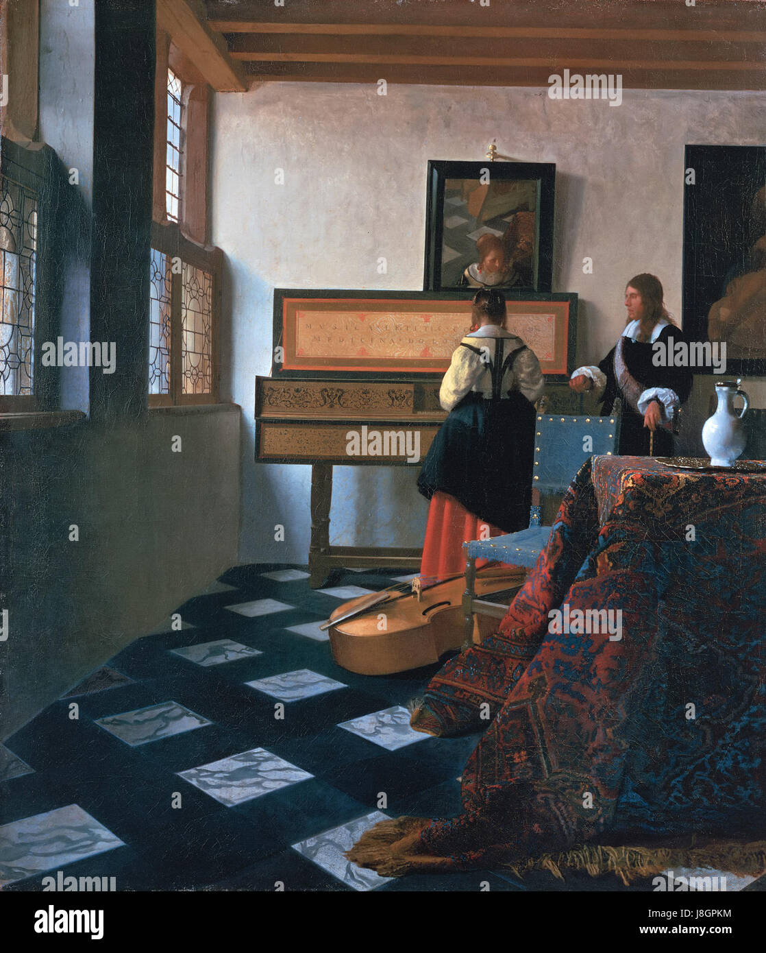 'Lady at the Virginals with a Gentleman' by Johannes Vermeer is a ...