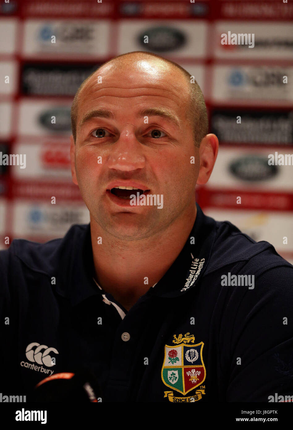 Steve borthwick during press conference at the royal garden hotel hi ...